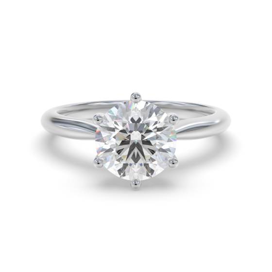 Round Diamond Solitaire Engagement Rings | Diamond Heaven