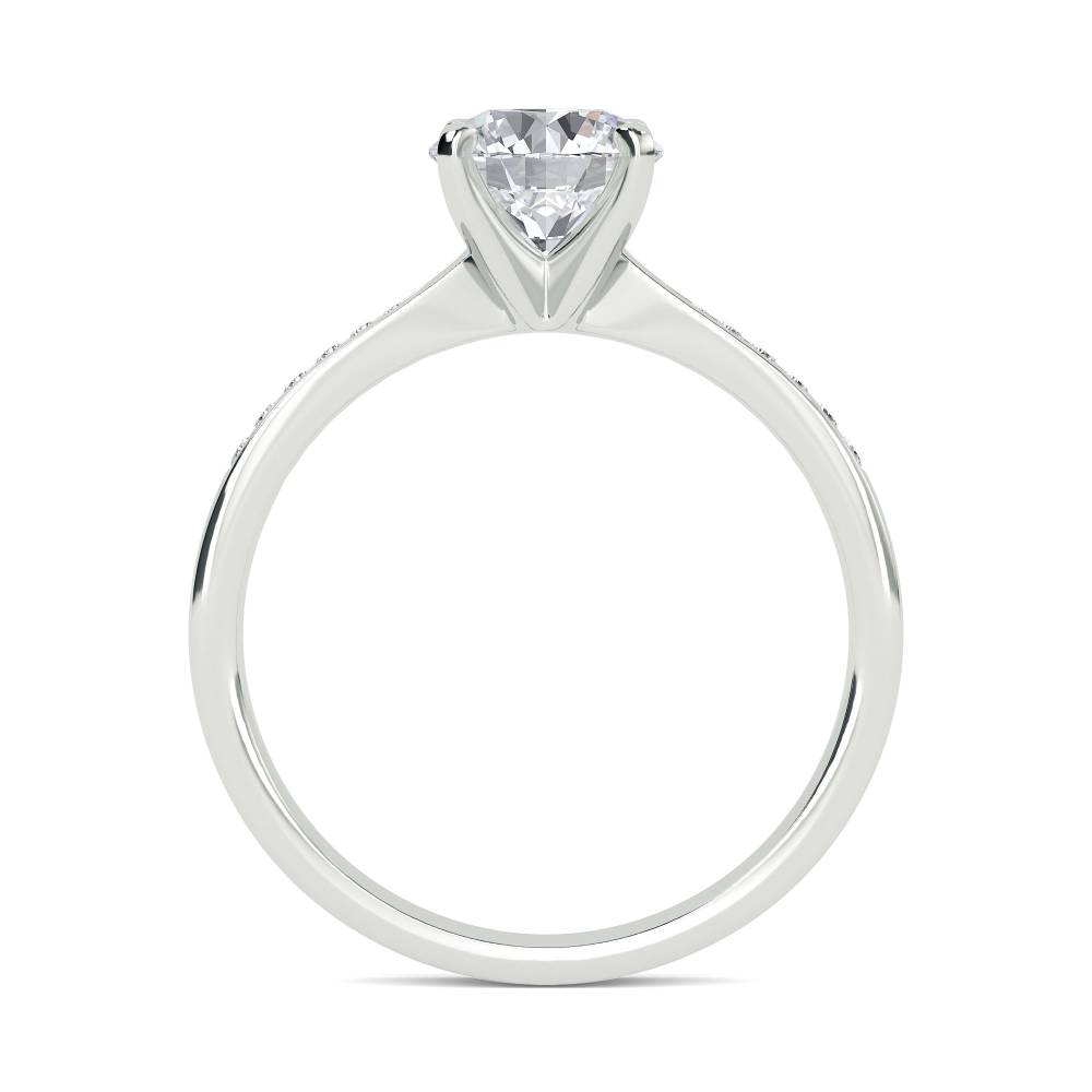 Shoulder Set Diamond Engagement Ring - Diamond Heaven