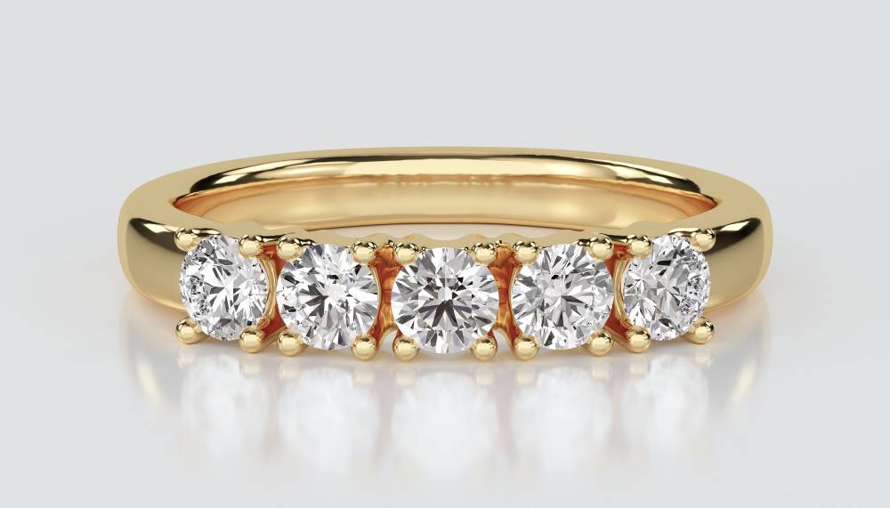 1.21CT SI/FG 5 Stone Diamond Ring - Diamond Heaven