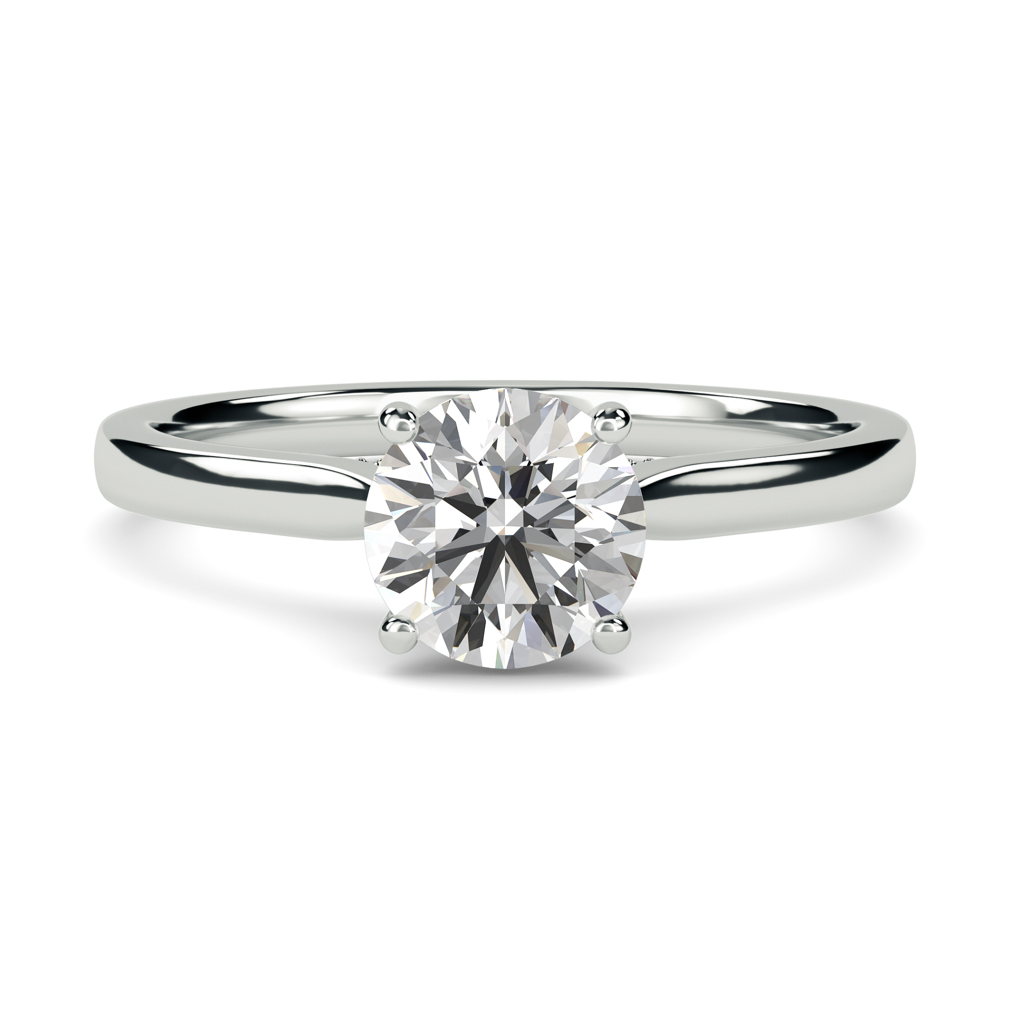 Round Diamond Engagement Ring - Diamond Heaven